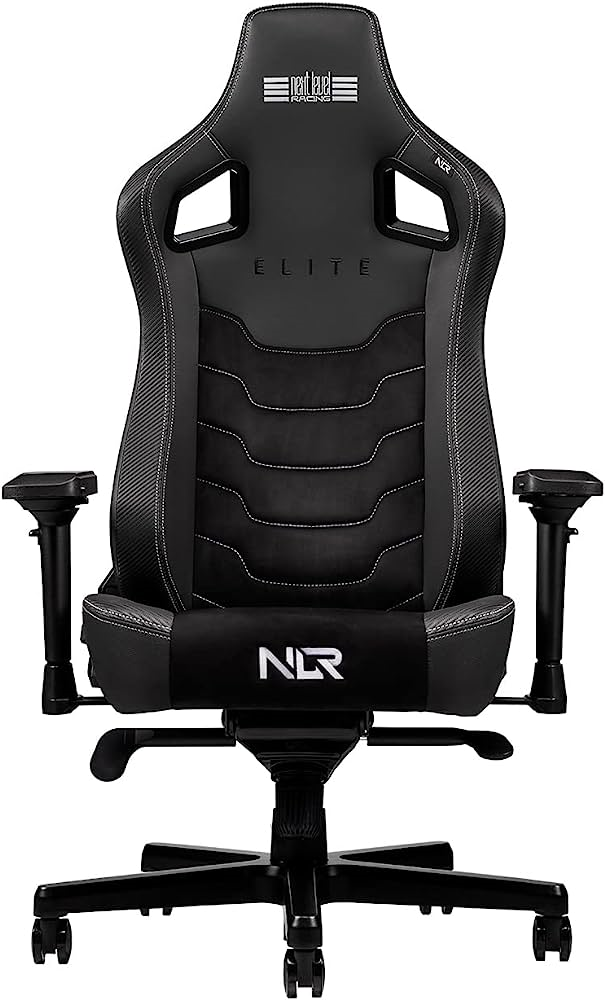 XPert-Next Level Racing Leather & Suede Elite Racing Chair Black