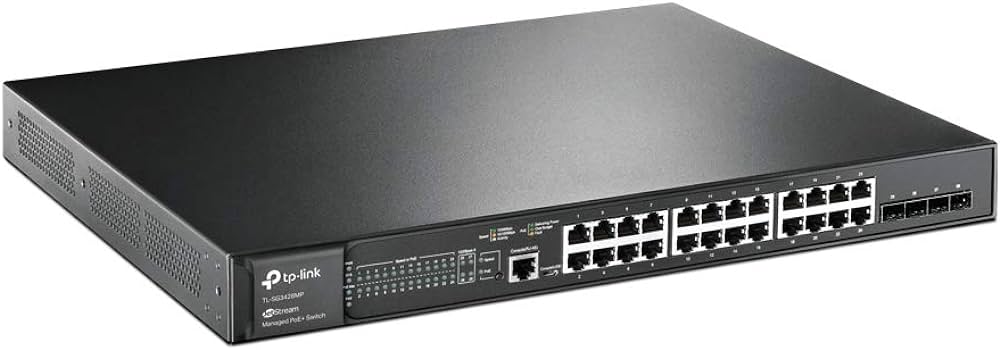 XPert-TP-Link TL-SG3428MP JetStream 28-Port Gigabit L2+ Managed Switch with 24-Port POE