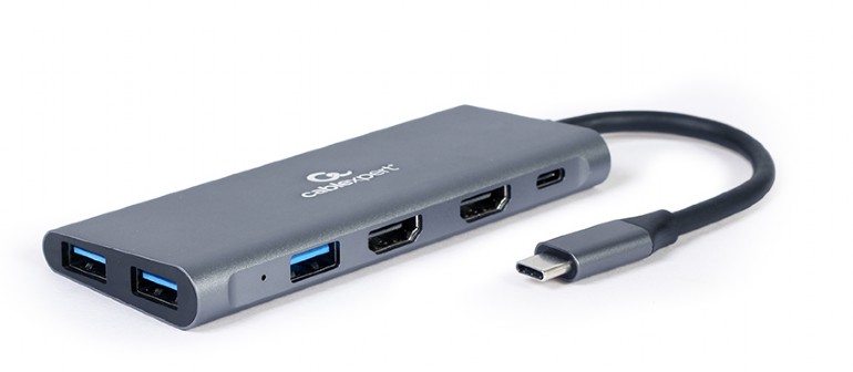 XPert-Gembird USB Type-C 3-in-1 multi-port adapter (USB-C - USB - HDMI ...