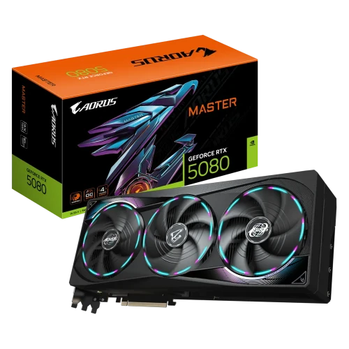XPert-Gigabyte GeForce RTX 5080 Aorus Master 16GB GDDR7 Graphics Card GV-N5080AORUS M-16GD